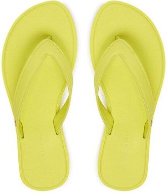 Tommy Hilfiger Zehentrenner Th Scandi Premium Summer Sandal FW0FW09206 Gelb