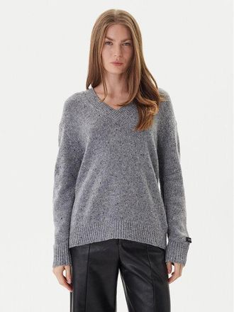 Calvin Klein Jeans Pullover Chunky LV044D328G Grau Regular Fit
