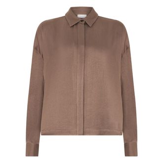 PESERICO Baumwollhemd - - Blouses & Shirts - Damen - Braun - L