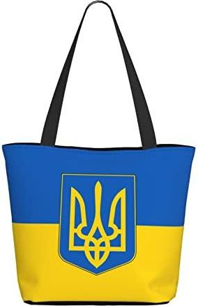 AOOEDM Drapeau du sac &agrave; provisions pour dames ukrainiennes 13x11x7in.Le cadeau parfait pour la Saint-Valentin.Cest de la Saint-Valentin pour maman, fille, &eacute;p