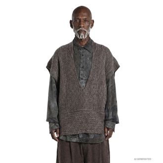 Ziggy Chen Oversized Sleeveless Sweater