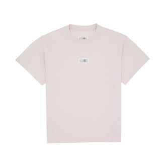 Maison Margiela Homme, Tops, Rose, Taille: XL Numeric Cotton T-Shirt