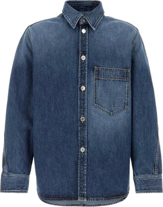 Givenchy chest-pocket denim shirt - Blau