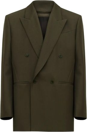 LGN Louis Gabriel Nouchi veste en laine à boutonnière croisée - Vert