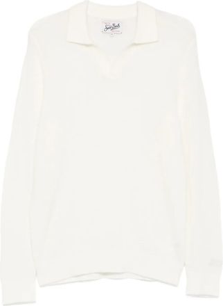 MC2 Saint Barth pull à col v - Blanc