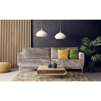 Fun M&ouml;bel Sofa Designersofa madison 3-Sitzer Stoff Tender Way Beige