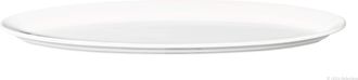 ASA Grande Ovale Platte, Keramik, weiß glänzend, 59x20x10 cm