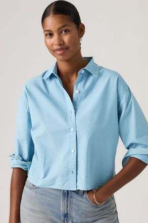 Levi's Cropped Harlie Shirt - Femme - Bleu / Glacier Lake Gd - XS