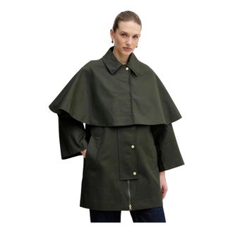 Barbour Fia Cape Coat - - Coats - Damen - Gr&uuml;n - XL