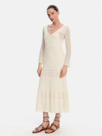 Pepe Jeans London Strickkleid Paulina PL953712 Beige Slim Fit