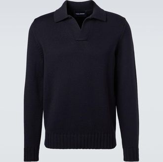 Thom Sweeney Polopullover aus Wolle