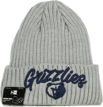 New Era NBA Draft Gestrickte Graue M&uuml;tze - - Accessories - Herren - Grau - ONE SIZE