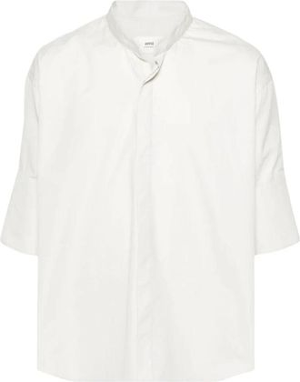 Ami Homme, Chemises, Blanc, Taille: XS Chemise Oversize Boutonn&eacute;e