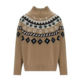 Max Mara Hardy Turtleneck Sweater - Femme - Pulls - Brun - Taille: 42 FR