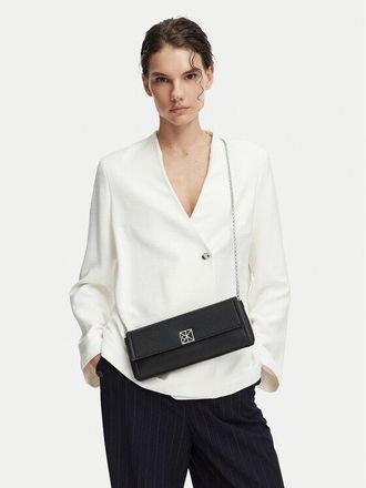 Calvin Klein Handtasche Emblem Hw Pebble Clutch LV04F3740G Schwarz