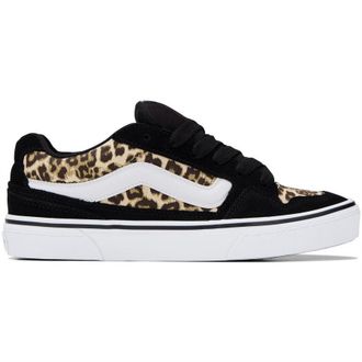 Vans Caldrone Sneaker f&uuml;r Damen, Wildleder (Schwarz/Leopard)