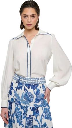 Kudibal Copenhagen Femme, Blouses et Chemises, Blanc, Taille: 40 FR Umasdea Chemisier en Soie Stretch