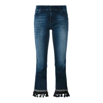 7 For All Mankind Bootcut Cropped Jeans - - Jeans - Damen - Blau - W25