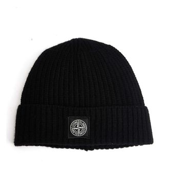 Stone Island Gerippte B&uuml;ndchenm&uuml;tze Schwarz - - Accessories - Herren - Schwarzk - ONE SIZE