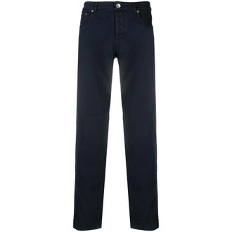 Brunello Cucinelli Dunkelblaue Denim Straight-Leg Jeans - - Jeans - Herren - Blau - 4XL