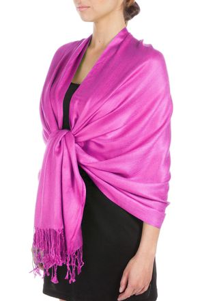 Sakkas 78 X 28 Silky Soft Solid Pashmina Schal/Wrap/Stola - Violett