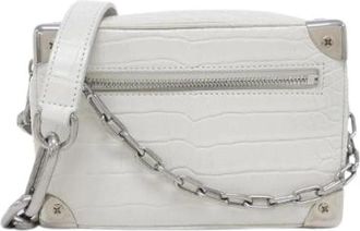 Louis Vuitton Pre-owned Soft Trunk Mini Sac bandouli&egrave;re en alligator - Femme - Pre-owned - Blanc - Taille: ONE Size