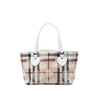 Burberry Pre-owned Sac Cabas Imprim&eacute; Coeur - Femme - Pre-owned - Beige - Taille: ONE Size