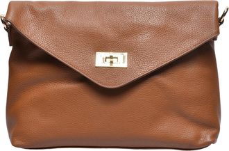 Anna Luchini Braun Rindsledertasche