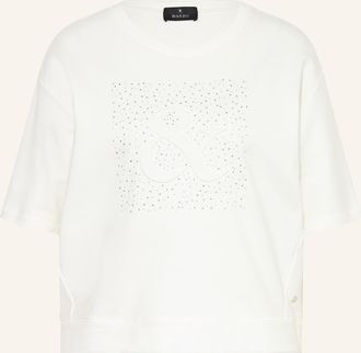Monari Monari Sweatshirt Mit Schmucksteinen weiss
