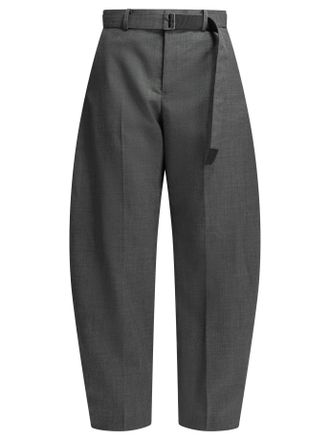 sacai Pantalon en laine ajust&eacute; Sacai
