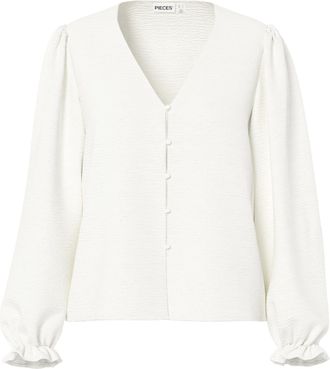 Pieces Pctiffany Ls Button Top WVN Noos Bc