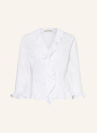 Lilienfels Lilienfels Bluse Mit Volants weiss