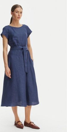Max Mara Sommerkleid Esordio 2615221052 Dunkelblau Regular Fit