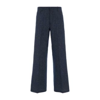 Max Mara Femme, Pantalons, Bleu, Taille: 36 FR Wide Pantalons