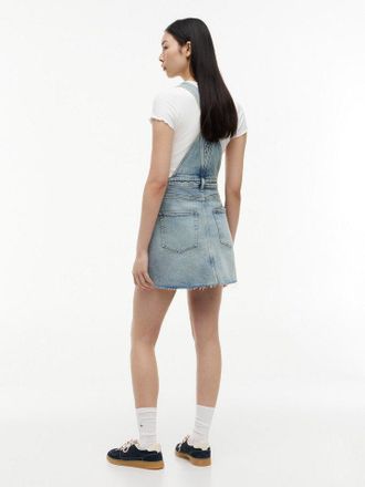 Tommy Jeans Jeanskleid DENIM DUNGAREE DRESS RWB CJ6115 Baumwollmischung