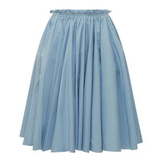 Ami Midi A-Linien-Rock - - Skirts - Damen - Blau - M