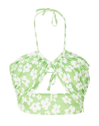 8 by YOOX PRINTED BRALLETTE TOP