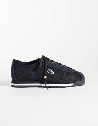 Lacoste Club-Low Schn&uuml;r-Sneaker in Schwarz