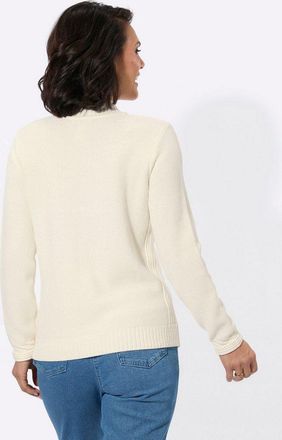 Witt Strickpullover Stehkragen-Pullover Langarm Zopfmuster