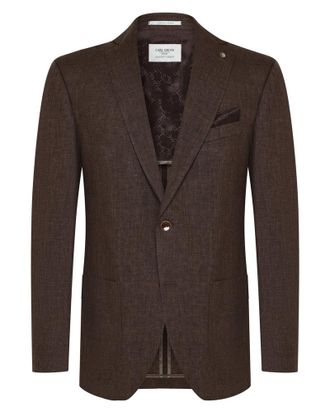 Carl Gross Teilgef&uuml;ttertes Leinensakko, Modern Fit in