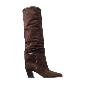 Jimmy Choo London Hart Stitch Knee Boot 60 - - Shoes - Damen - Braun - 36 EU