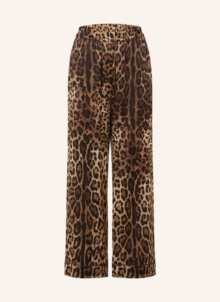 Dolce & Gabbana Seidenhose braun