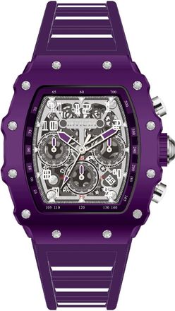 Invicta Racing 69709 Herrenuhr - Quarzwerk - Acryl mit silbernem Zifferblatt - 43 mm