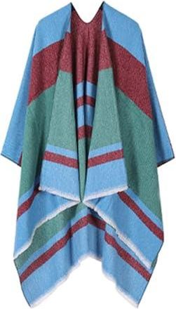 Generic Poncho Femme Hiver Chaud Chale Femme Hiver Chaud Cape Femme Effet enveloppant Cape Automne-Hiver Chaude Couleur &Eacute;l&eacute;gante Superposition Cosy