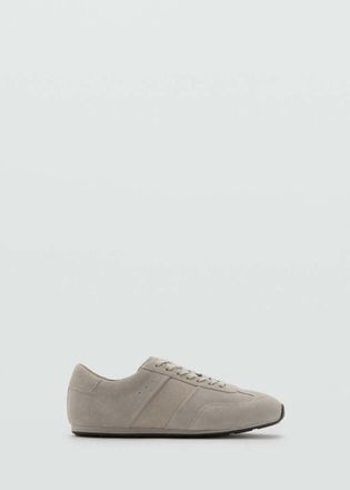 Mango Tennis cuir su&egrave;de gris - Homme - 39 - MANGO MAN