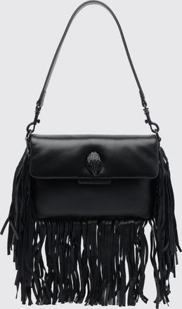 Kurt Geiger Oxford Mini-Schultertasche aus Leder mit Stickerei und Fransen
