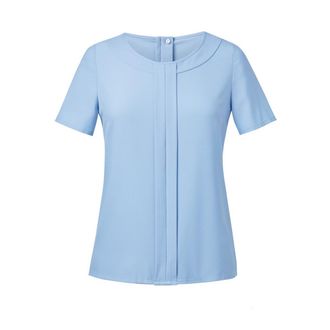 Brook Taverner Verona Bluse f&uuml;r Damen kurz&auml;rmlig (Himmelblau)