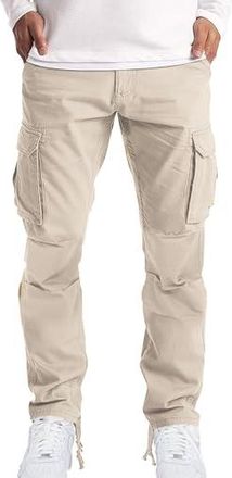 Generic Pantalon cargo pour homme - Pantalon cargo stretch - Pantalon de travail - Pantalon d&eacute;t&eacute; l&eacute;ger - Pantalon de loisirs confortable avec &eacute;lastique - Coul