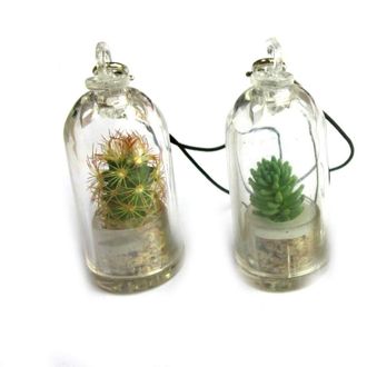 Generic Modischer Mini-Schl&uuml;sselanh&auml;nger, Mini-Landschaft, exquisit, Kaktus, nicht zerbrechlich, einfache Bedienung