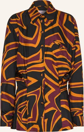 Pucci Hemdblusenkleid Aus Seide rot